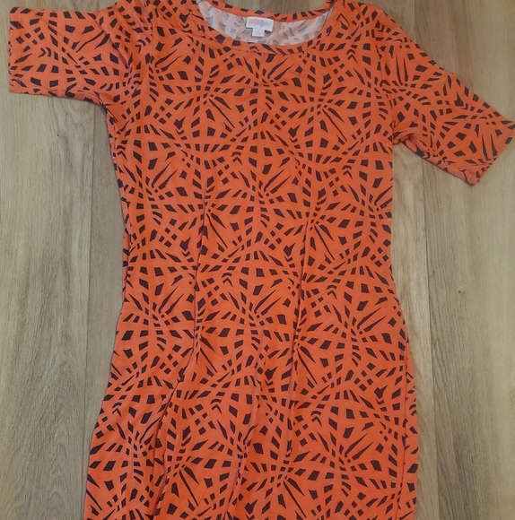 LuLaRoe | Dresses | Coral Navy Form Fitting Dress | Poshmark